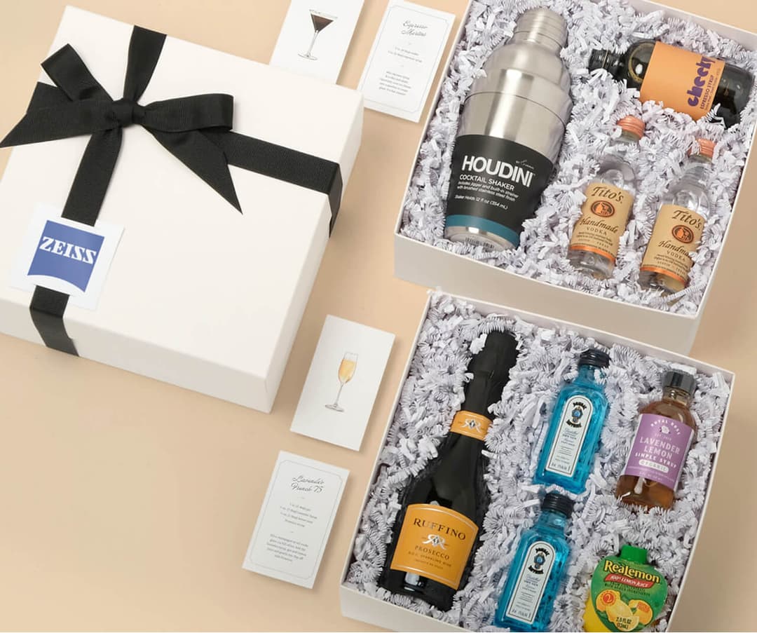 Luxury Cocktail Kits for Virtual Events | Fountain Gifts