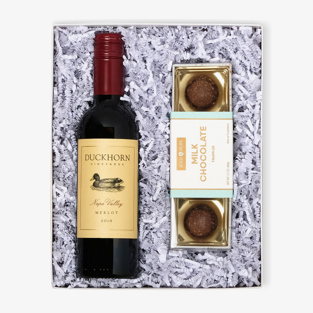 Wine & Truffles - Duckhorn Merlot - Fountain Gifts